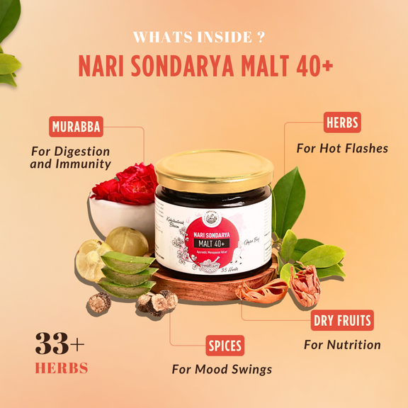Ayurvedic Solution for Women Above 40 Year | Nari 40+ Malt – Amrutam